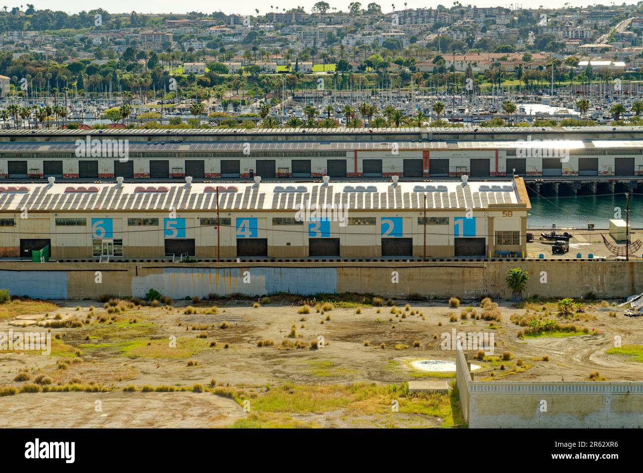 LOS ANGELES, CALIFORNIA - April 22, 2023: The Port of Los Angeles ...