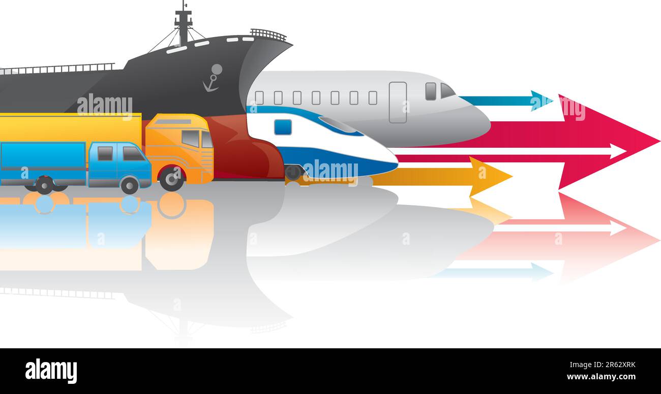 Six different transportation pattern design Stock Vector Image & Art ...