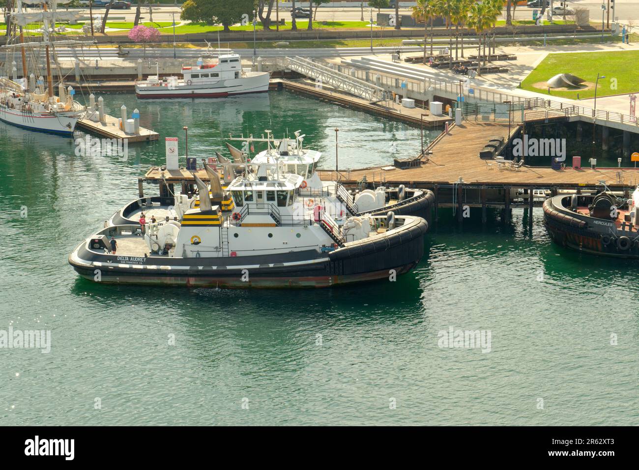 LOS ANGELES, CALIFORNIA - April 22, 2023: The Port of Los Angeles ...