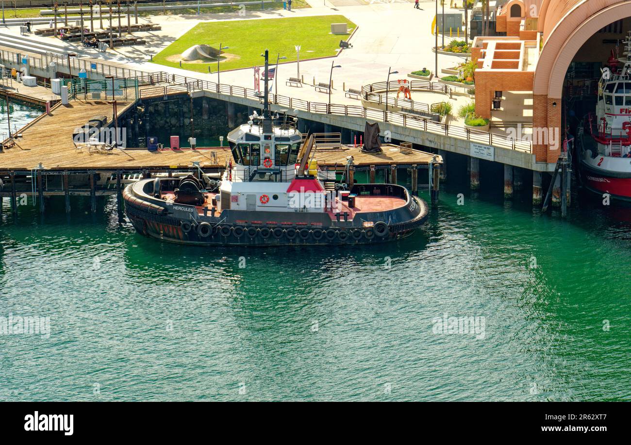 LOS ANGELES, CALIFORNIA - April 22, 2023: The Port of Los Angeles ...