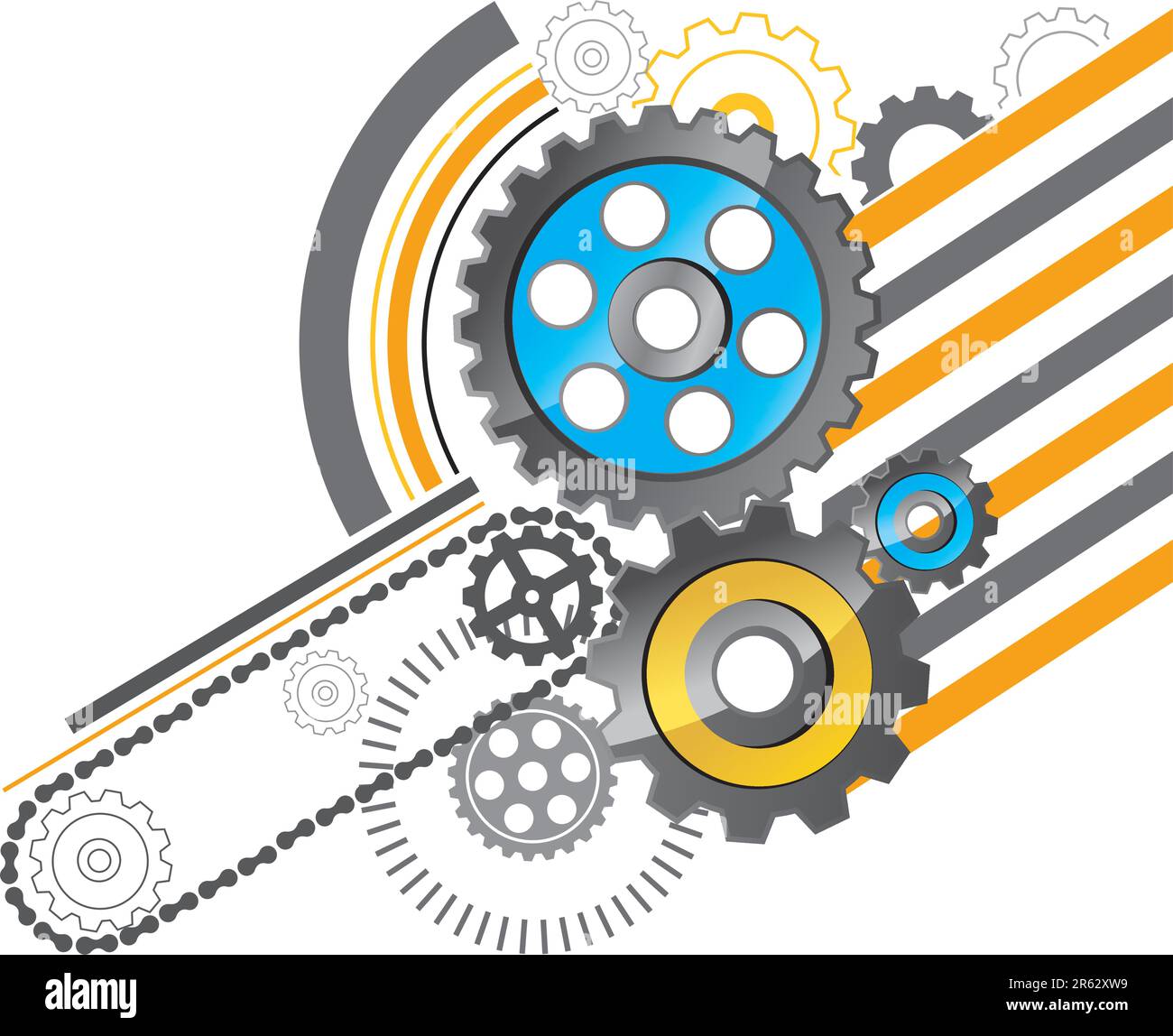 Gear pattern hi-res stock photography and images - Alamy