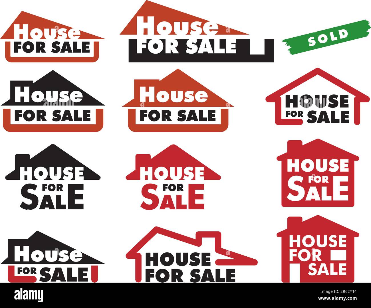 Sign estate signs Stock Vector Images - Alamy