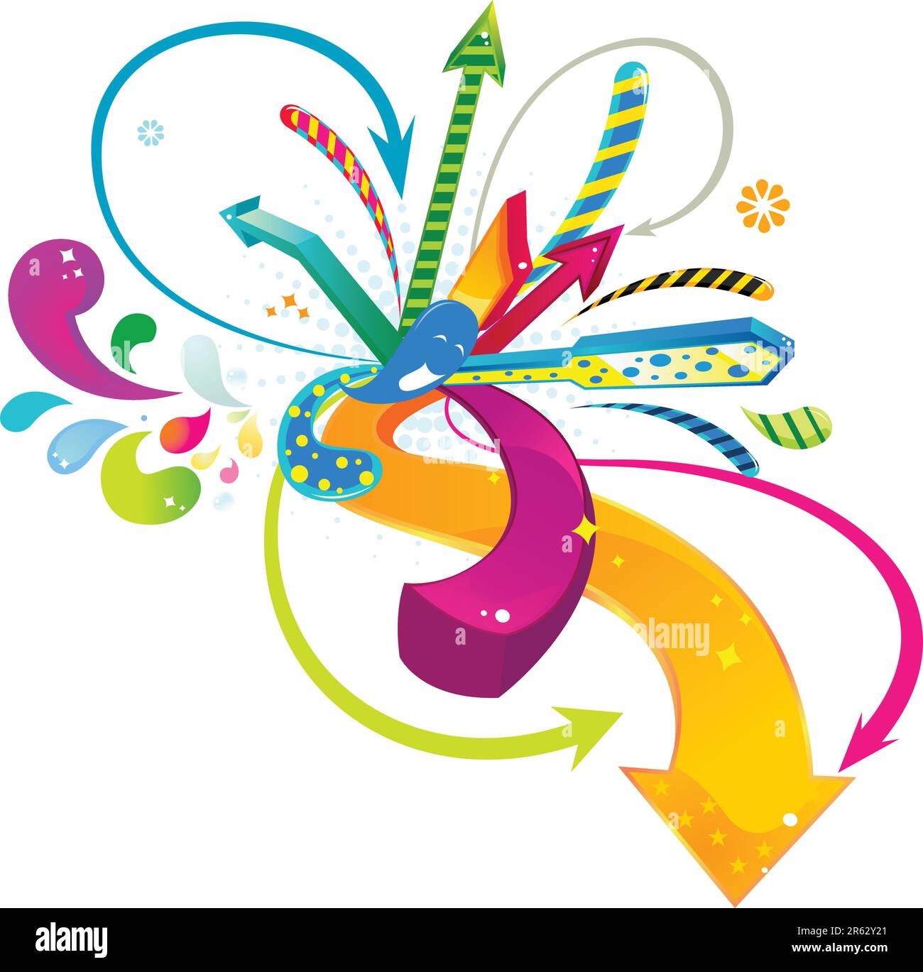 Arrows pattern design background Stock Vector Images - Alamy