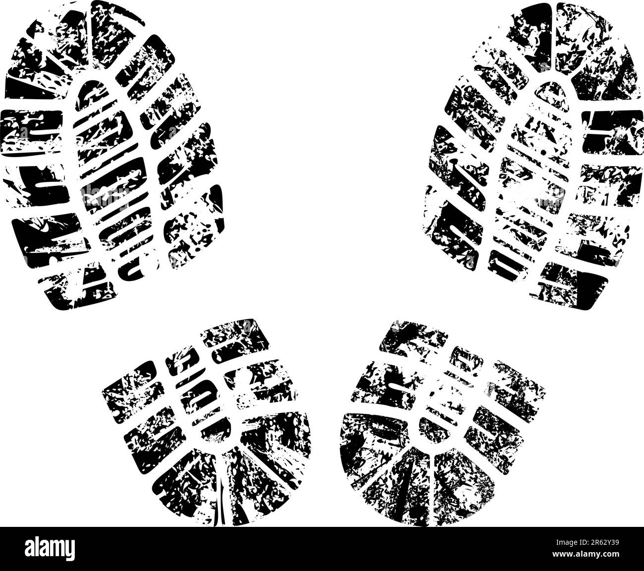 detailed black and white bootprint - vector illustration Stock Vector ...