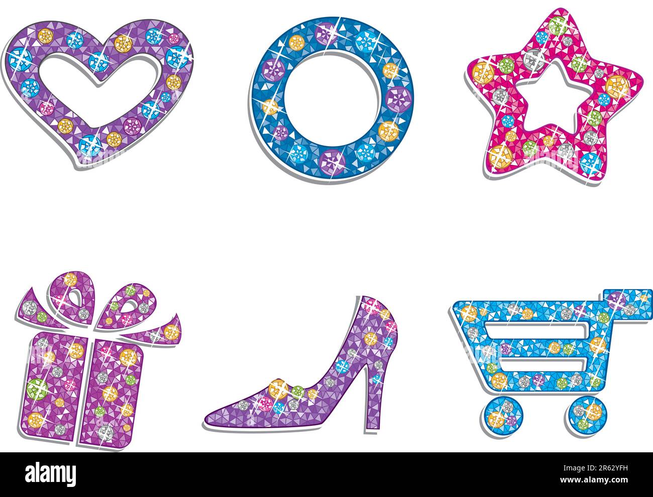 Diamond shopping Cut Out Stock Images & Pictures - Alamy