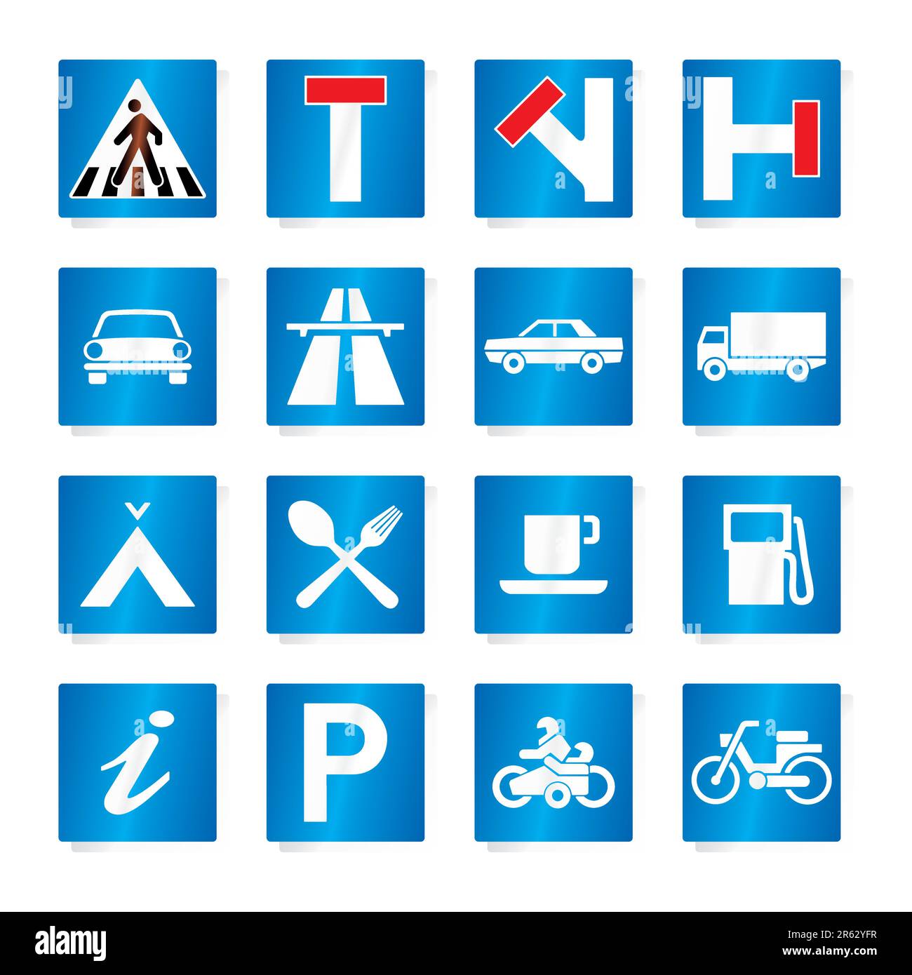Traffic, road signs - vector format Stock Vector Image & Art - Alamy