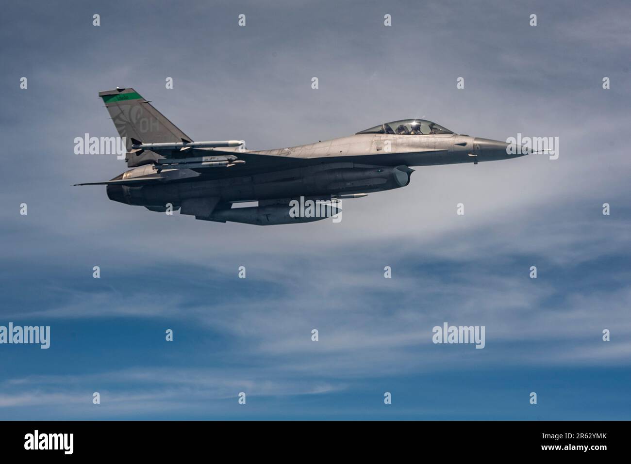 F-16 Fighting Falcons assigned to the 180th Fighter Wing connected with ...