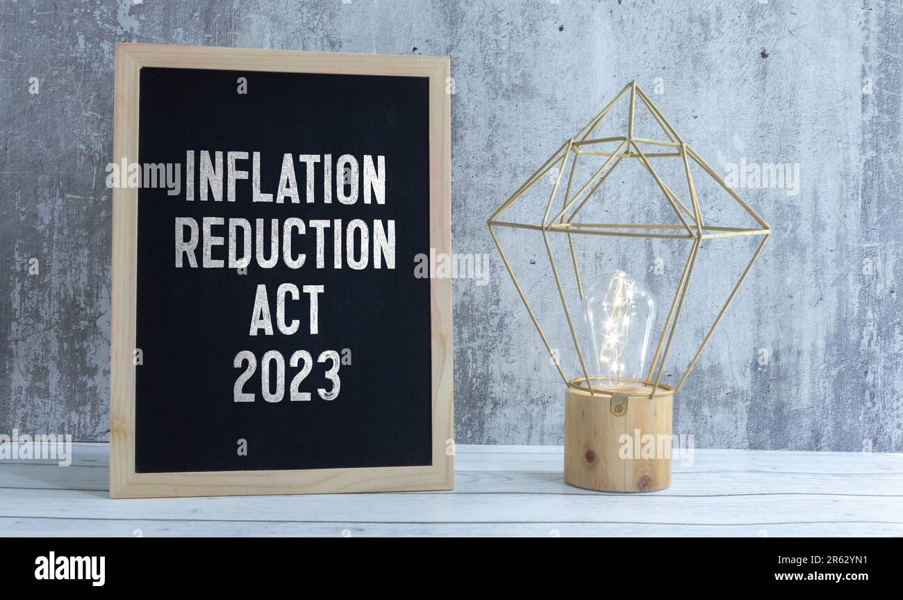 Inflation Reduction Act concept. By signing this law, people will feel ...