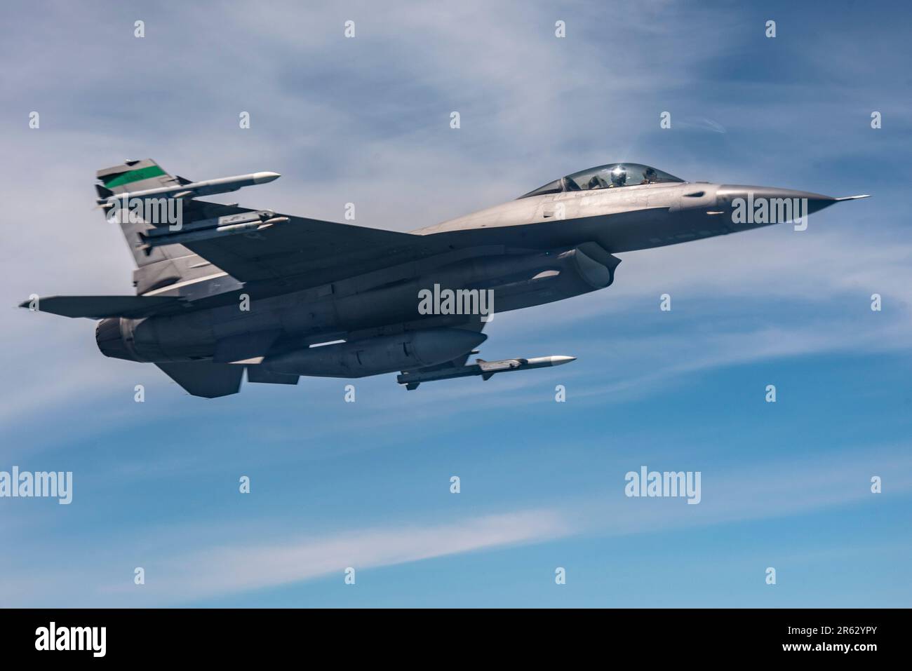 F-16 Fighting Falcons assigned to the 180th Fighter Wing connected with ...