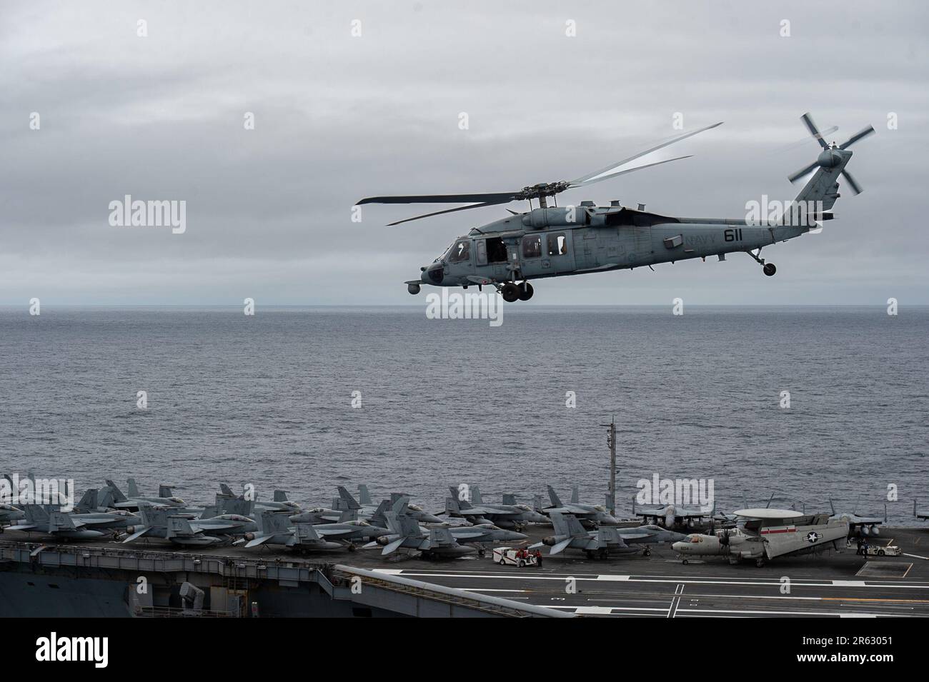 230601-N-OE145-1200 NORTH PACIFIC OCEAN (June 1, 2023) An MH-60S ...