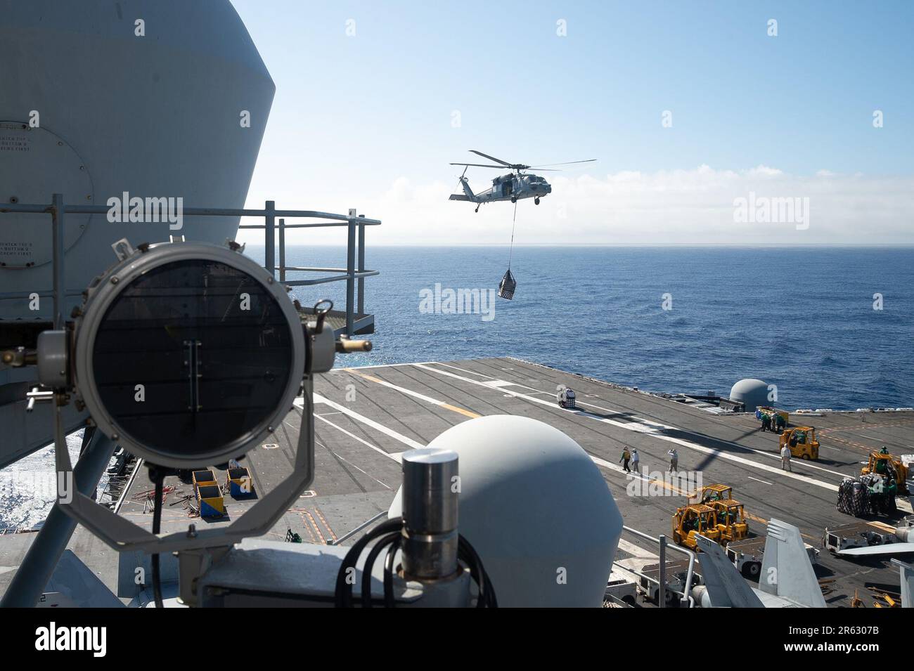 230606-N-OE145-1049 (June 6, 2023) An MH-60S Seahawk, attached to the ...
