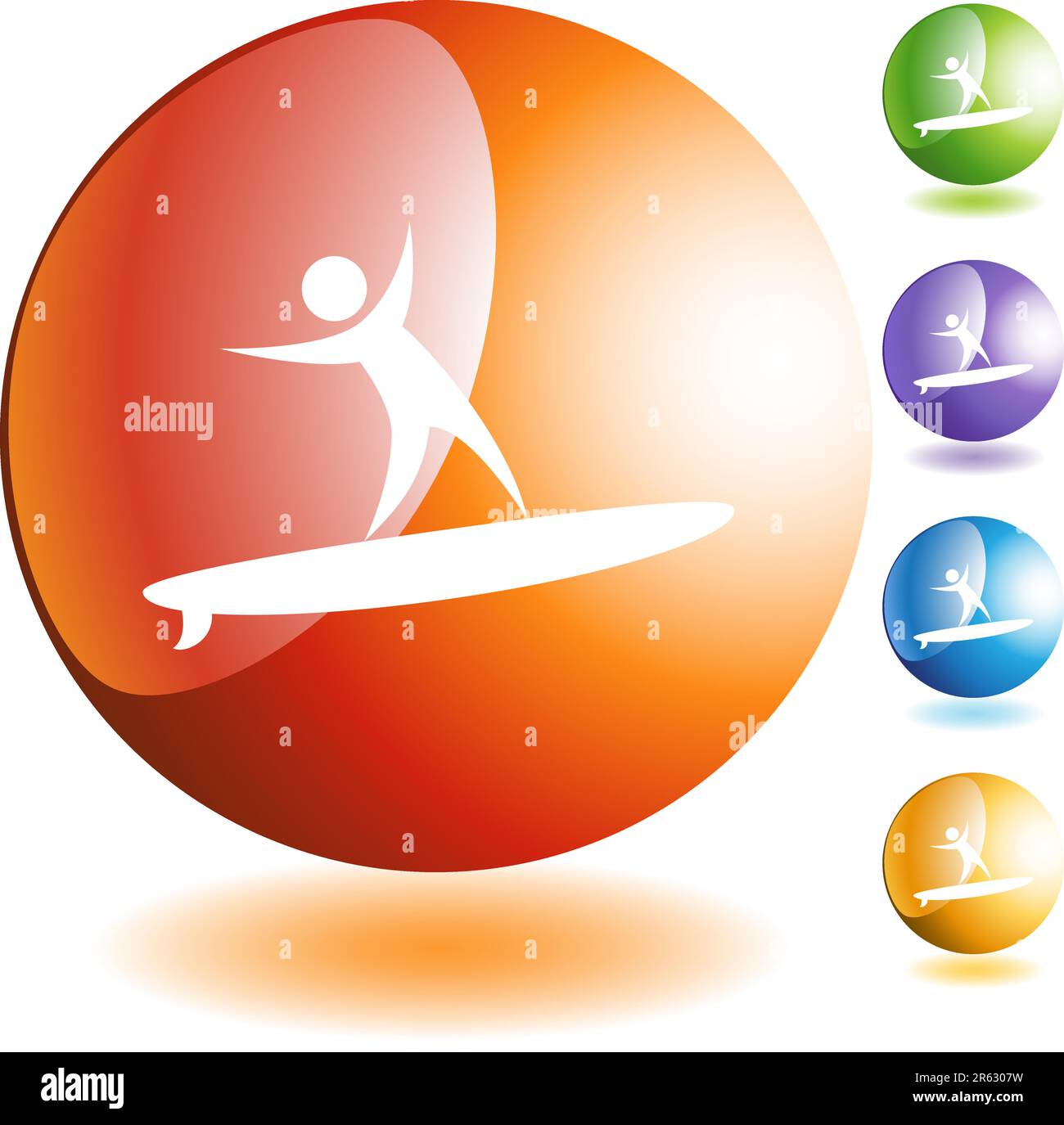 Surfer icon button symbol isolated on a background Stock Vector Image ...