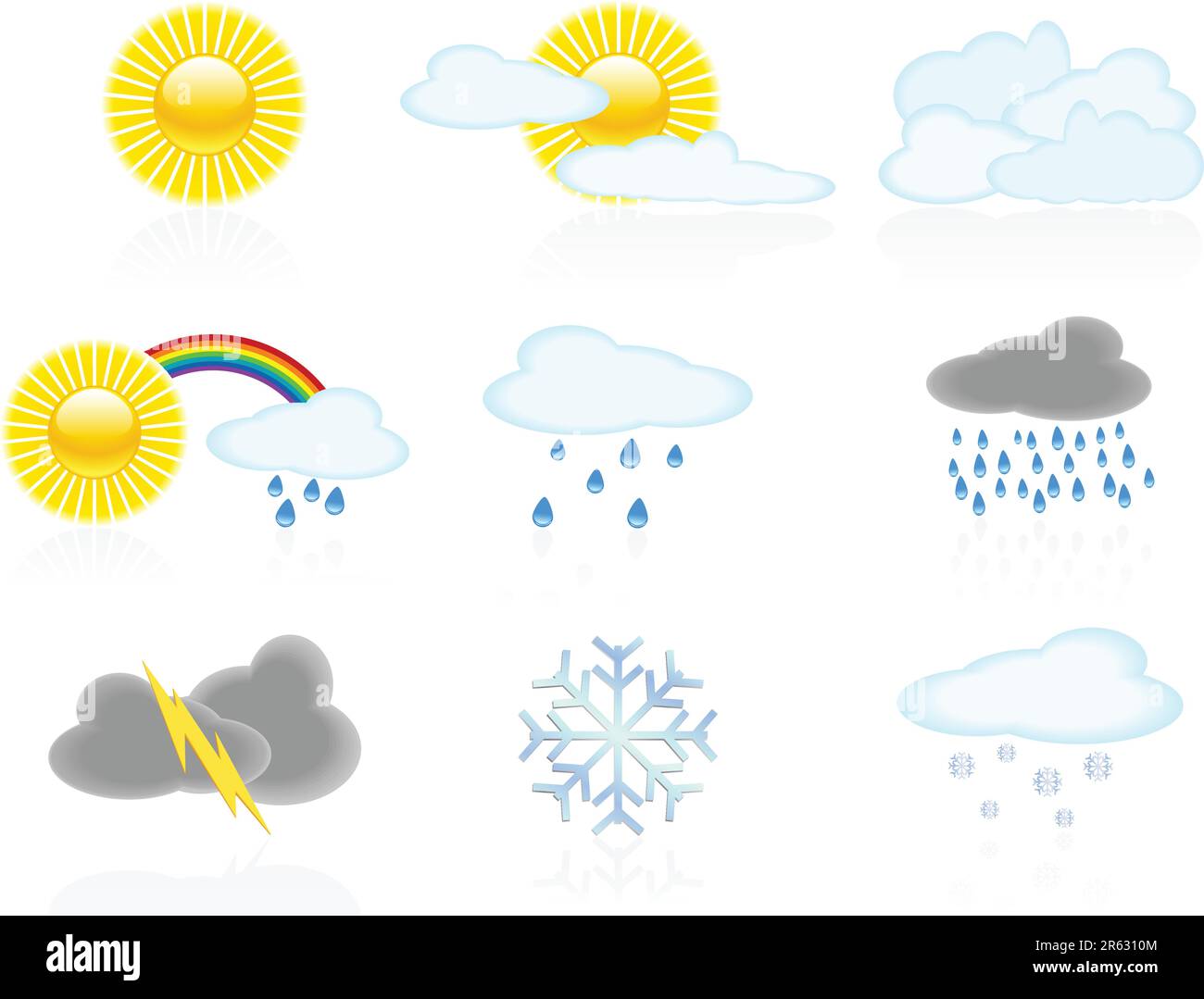 Very snowy conditions Stock Vector Images - Alamy