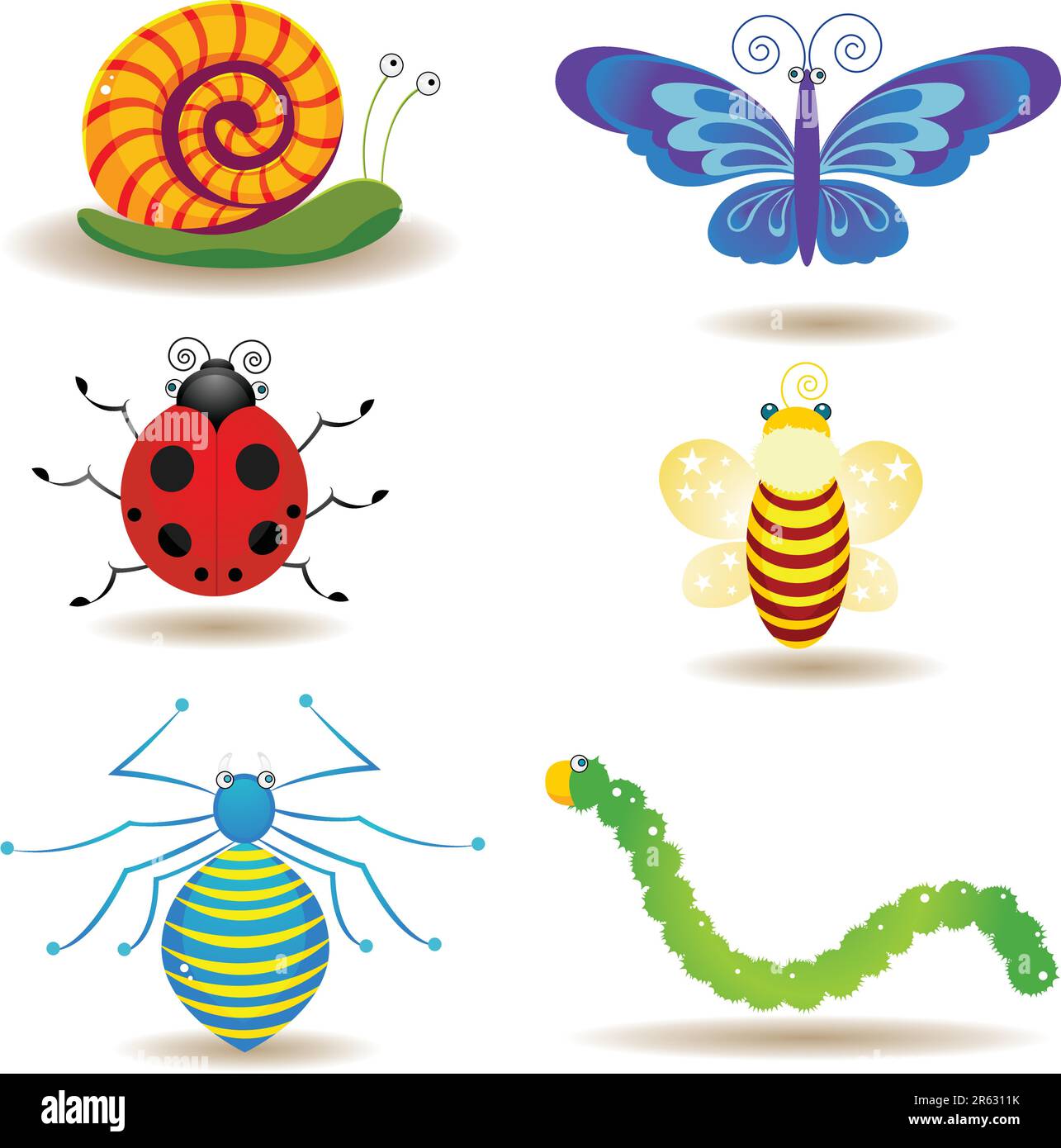 Three worms Cut Out Stock Images & Pictures - Alamy