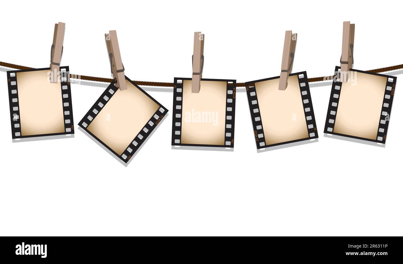 Film strips hanging out to dry. Please check my portfolio for more film ...