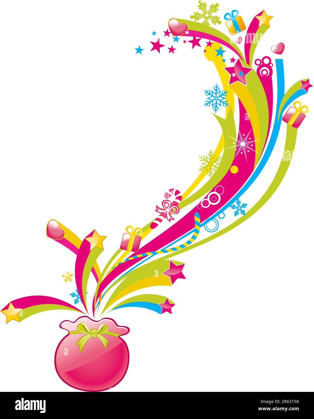 Funky magic gift bag pattern design Stock Vector Image & Art - Alamy