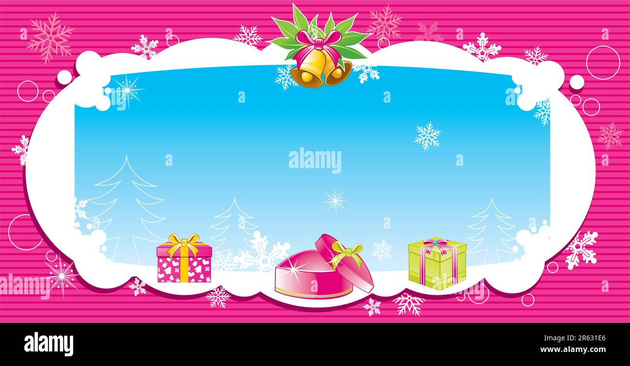 Christmas theme banner design background Stock Vector Image & Art - Alamy