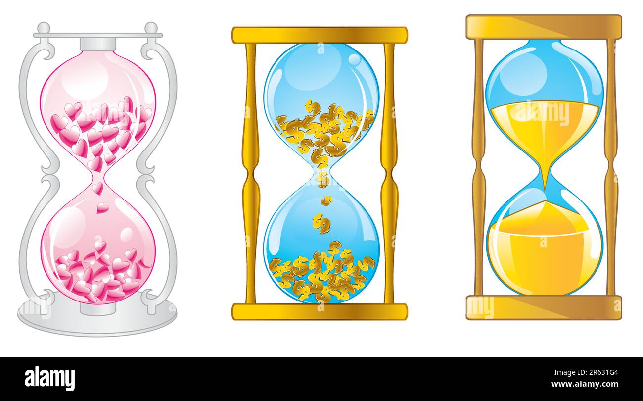 Three Version Sandglass Pattern Design Stock Vector Image And Art Alamy