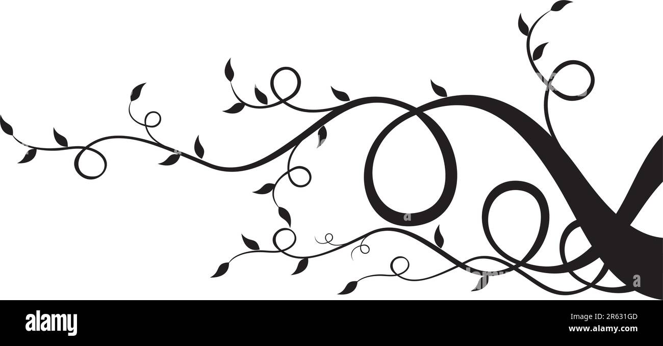 Decorative border plants Stock Vector Images - Alamy