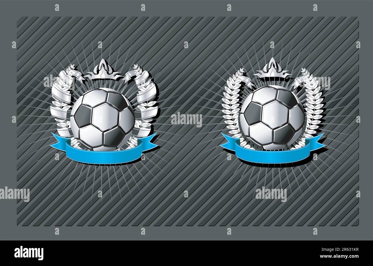 Soccer ribbon Stock Vector Images - Alamy