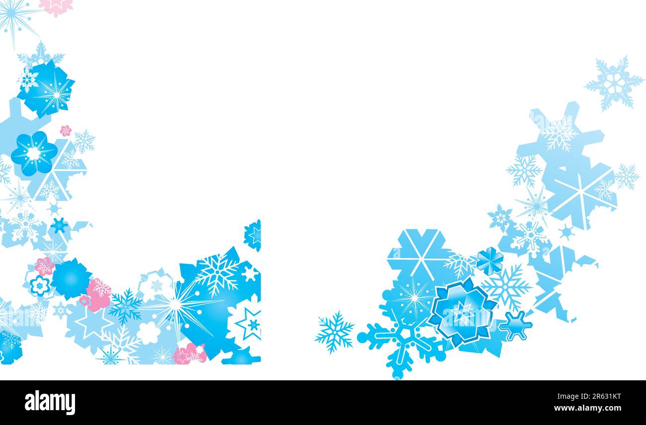 Snowflake frame pattern design background Stock Vector Image & Art - Alamy