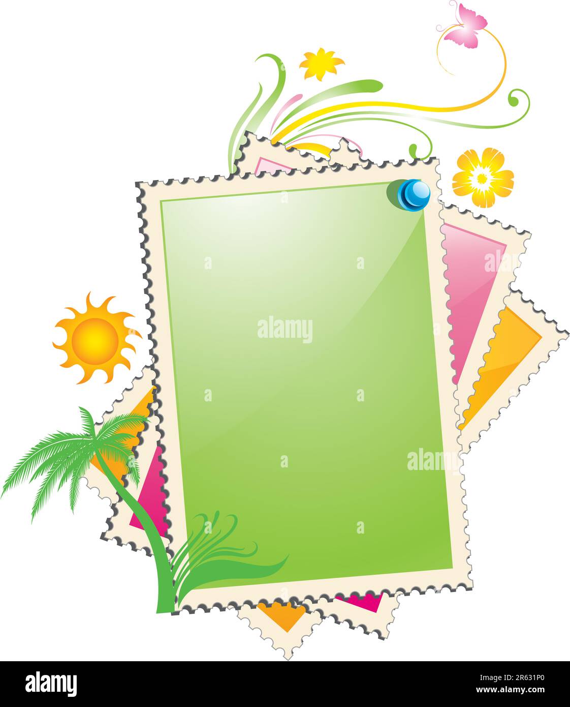 Floral frame sign Stock Vector Images - Alamy