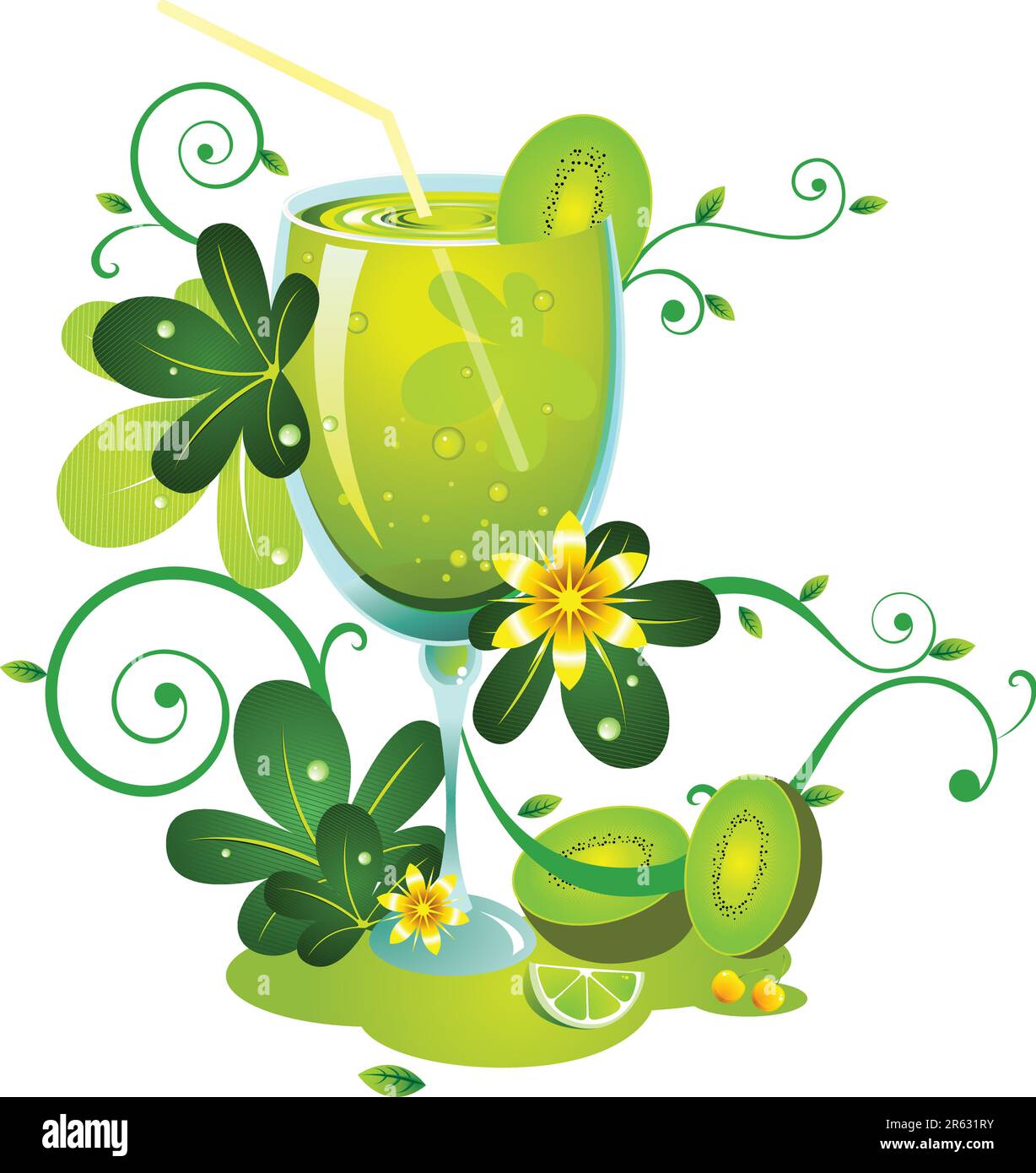 The colorful fruit juice background Stock Vector Image & Art - Alamy