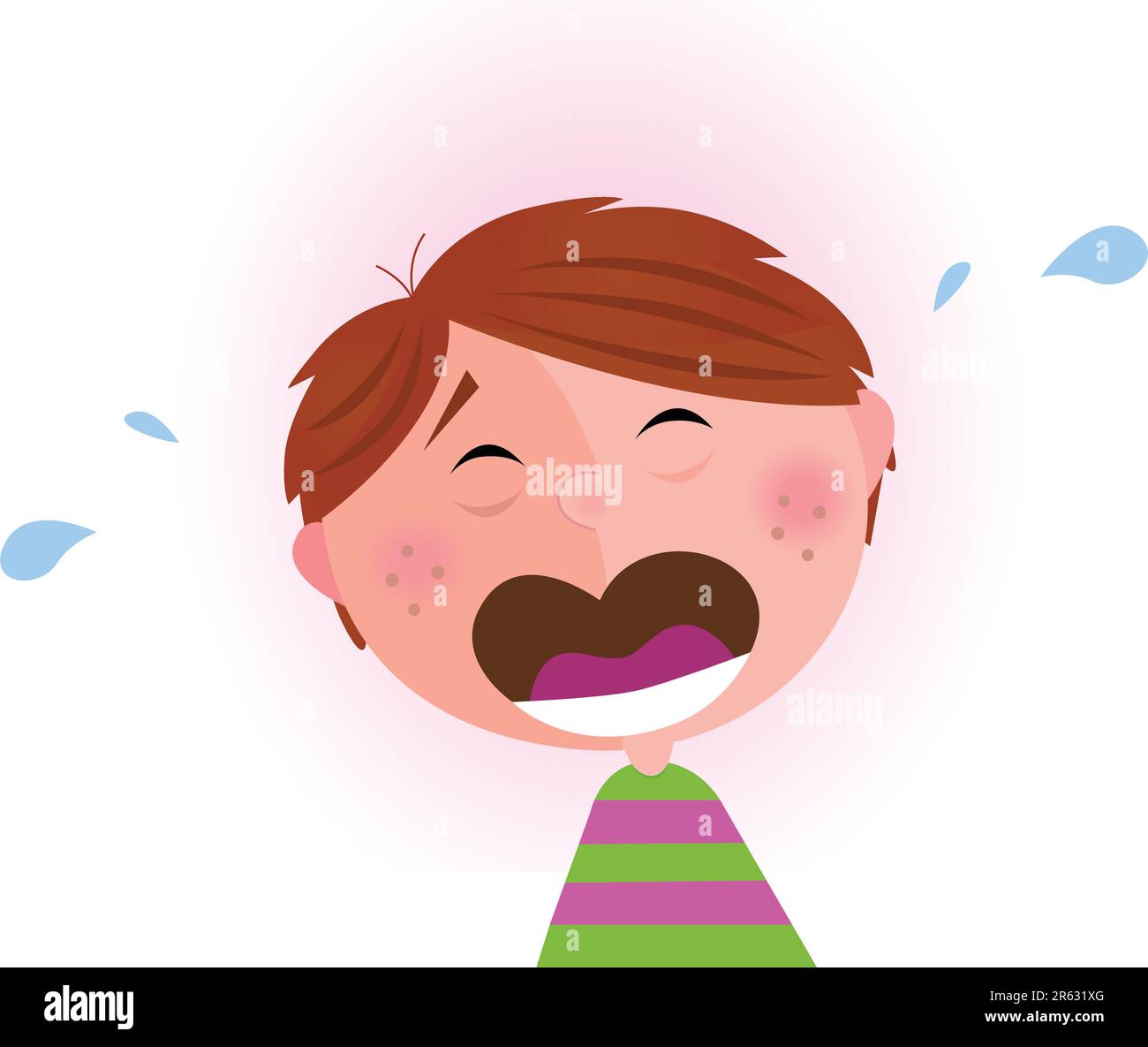 Portrait sad tired frustrated Stock Vector Images - Alamy
