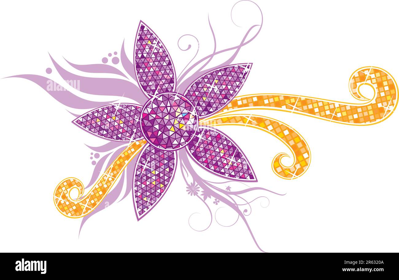 Crystal flower Stock Vector Images - Alamy