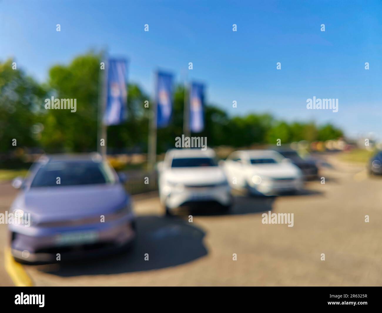 Blurred interior modern parking hi-res stock photography and images - Alamy