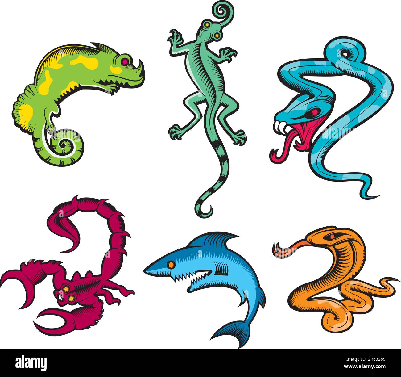 Cartoon animal creativity Stock Vector Images - Alamy