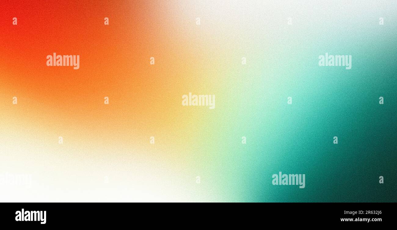 Orange white green colors grainy gradient background, blurred noise ...