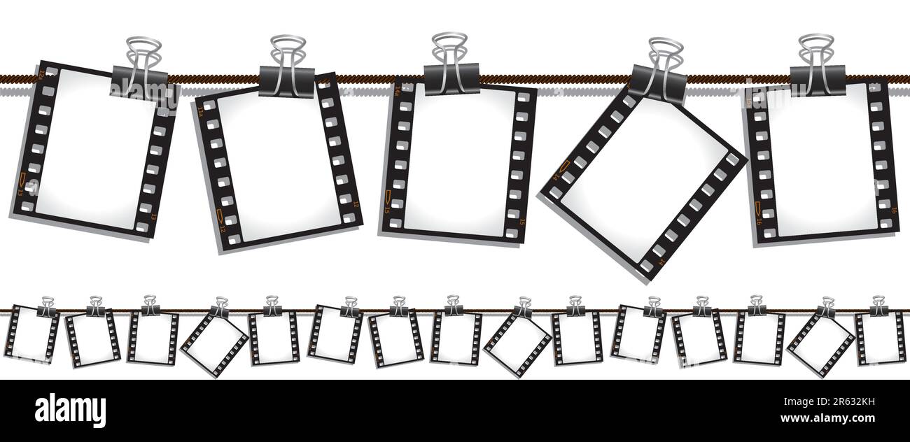 Seamless row of film strips. Please check my portfolio for more film ...
