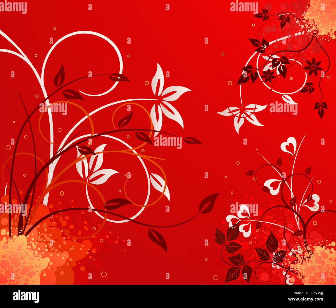 Floral background - vector Stock Vector Image & Art - Alamy
