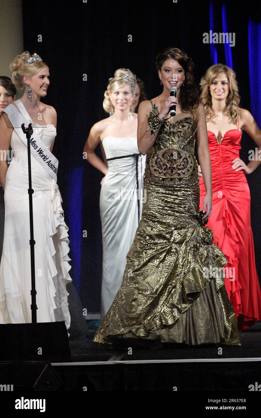 Katie Richardson, crowned Miss World Australia 2008 at the crowning ...