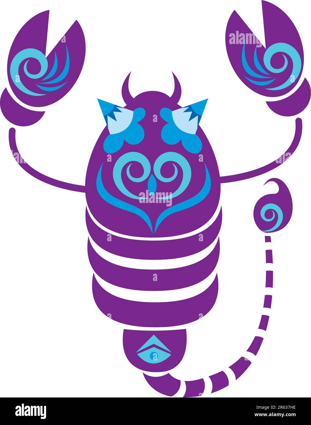 Cartoon style scorpio constellation pattern design Stock Vector Image ...