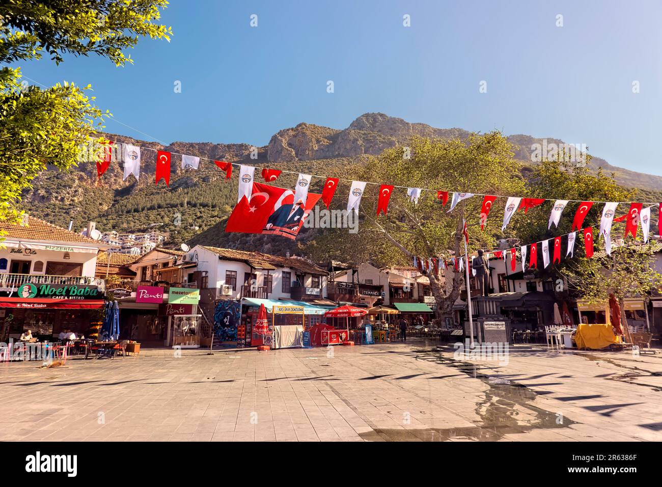 The main square of Kaş, Turkey Stock Photo - Alamy