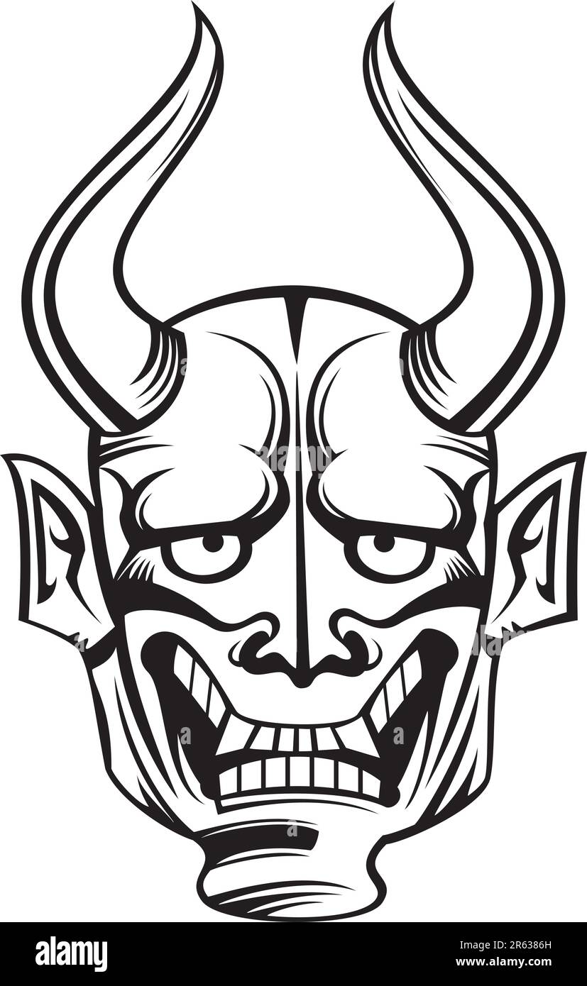 Black and white monster head hi-res stock photography and images - Alamy