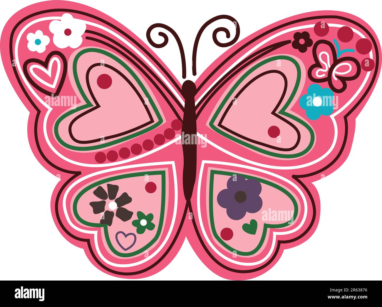 lovely butterfly symbol Stock Vector Image & Art - Alamy