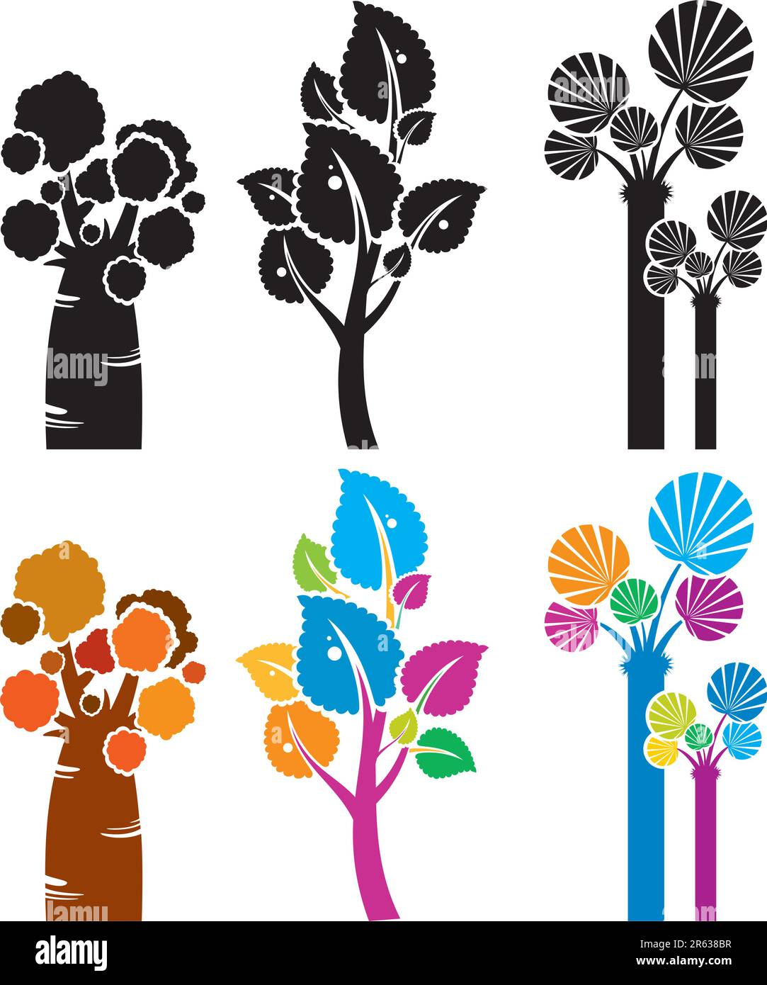 Grow trees Stock Vector Images - Alamy