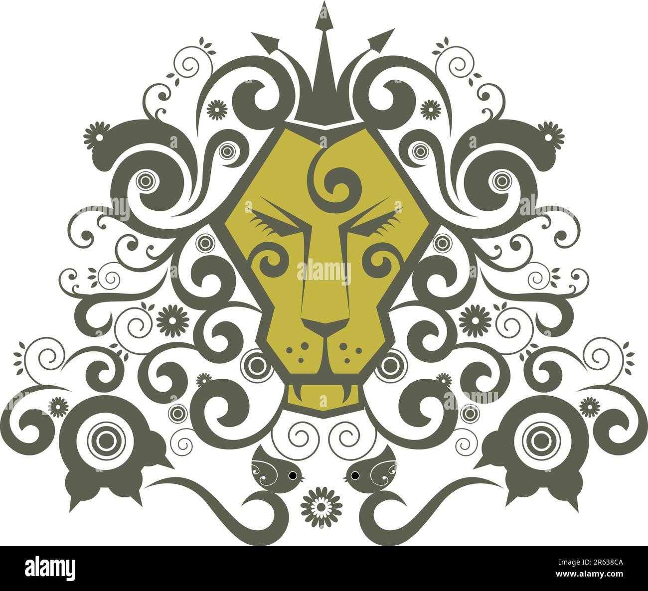 Lion character design hi-res stock photography and images - Alamy