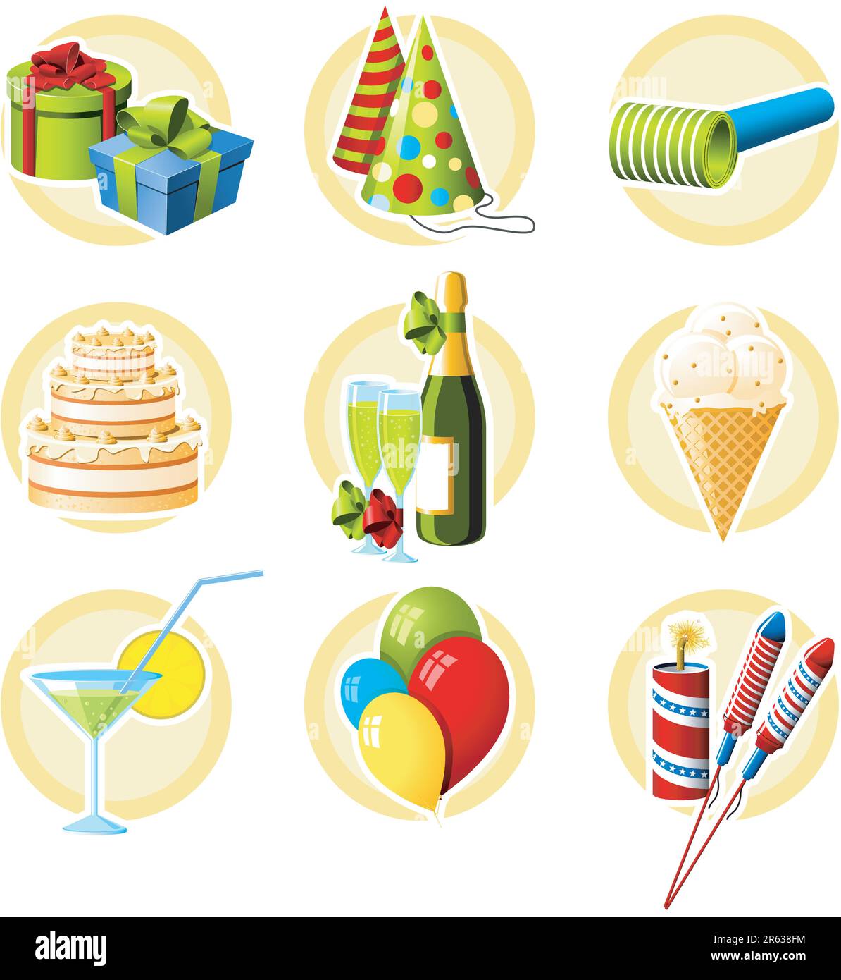 Birthday blower Stock Vector Images - Alamy