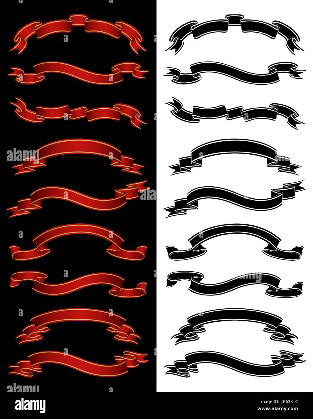 Ribbon Banners. Vector illustration Stock Vector Image & Art - Alamy