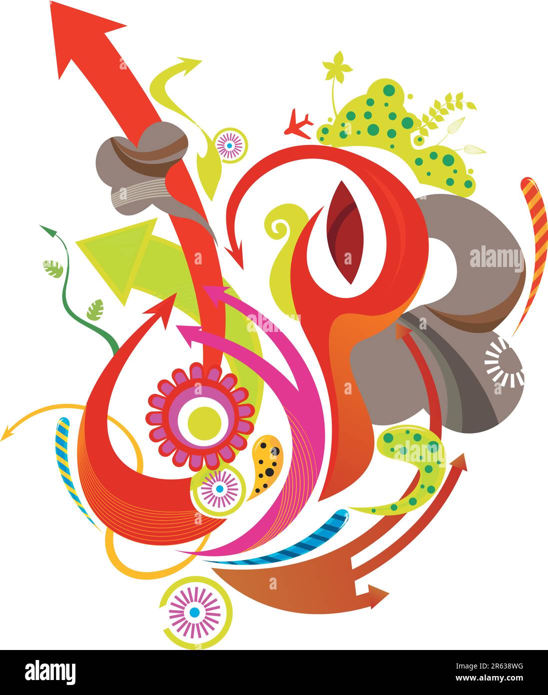 Arrows pattern design background Stock Vector Images - Alamy