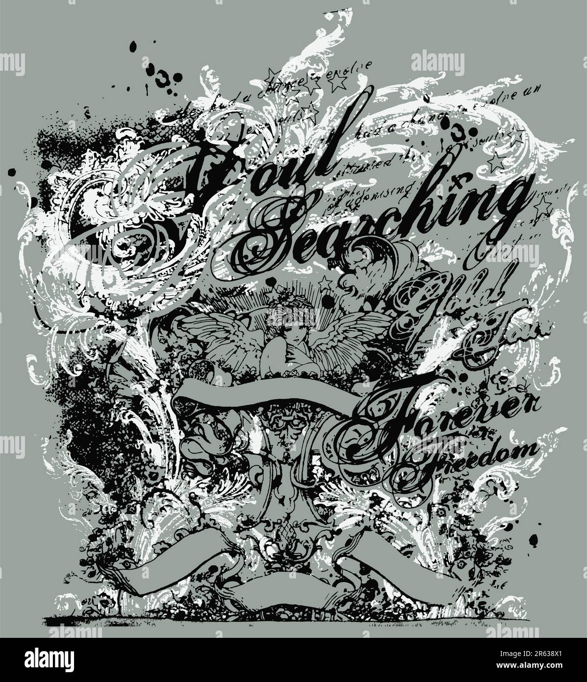 Angel religious crest Stock Vector Images - Alamy