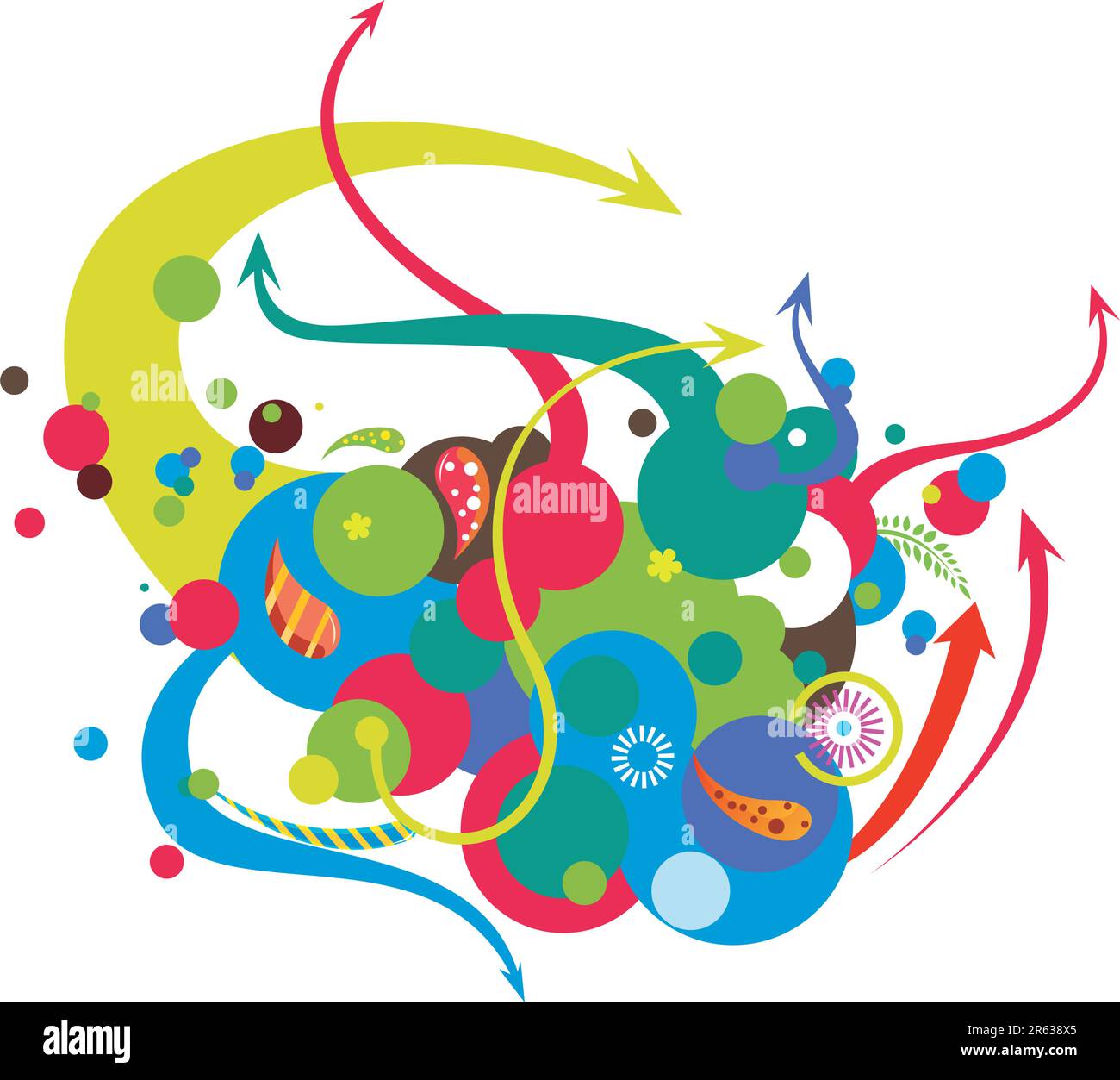 Arrows pattern design background Stock Vector Images - Alamy