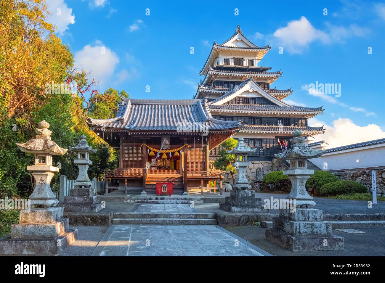 Nakatsu, Japan - Nov 26 2022: Nakatsu Castle known as one of the three ...