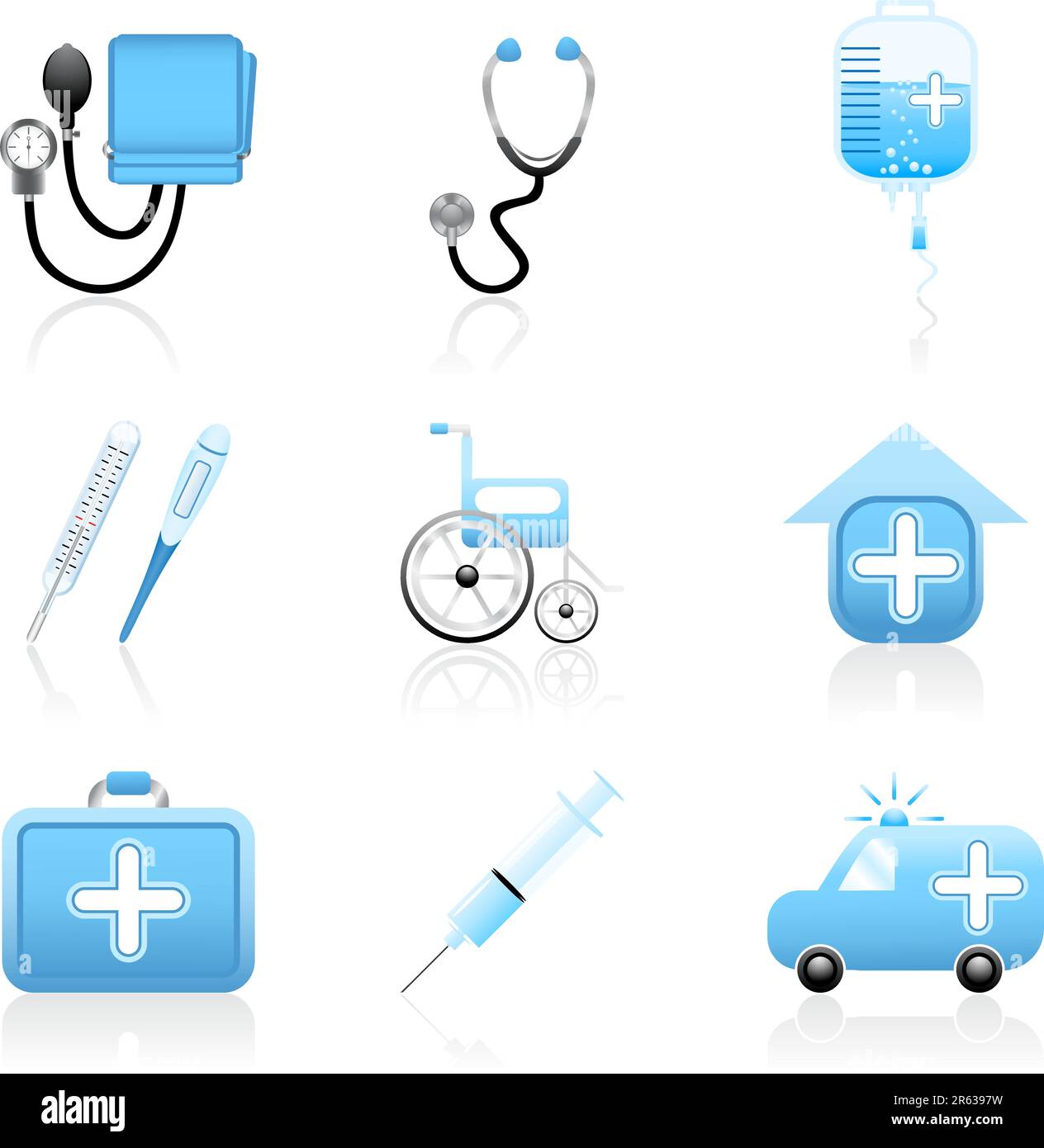 Medical drip bag illustration Cut Out Stock Images & Pictures - Alamy