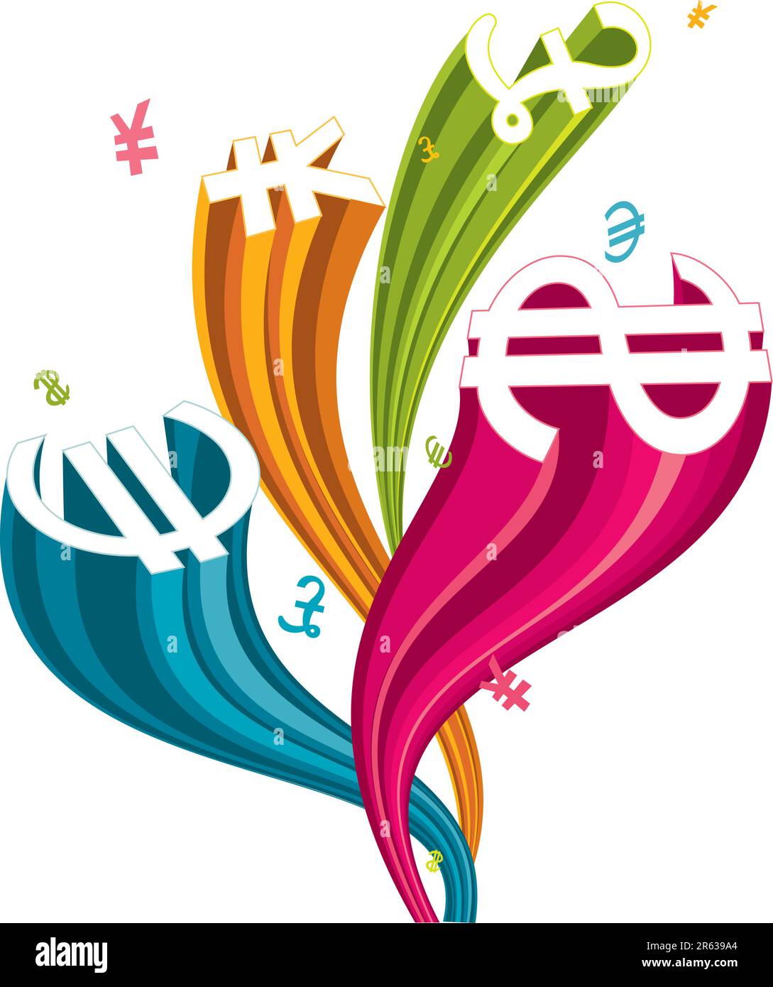 Colorful Flowing Currency Symbol Background Stock Vector Image Art colorful-flowing-currency-symbol-background-stock-vector-image-art