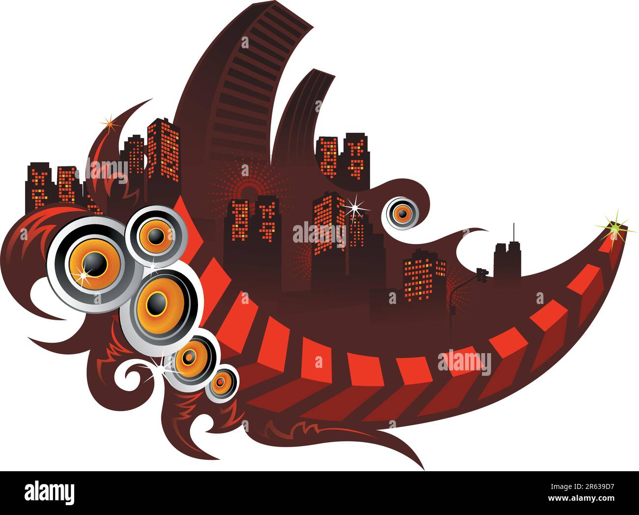 funky city pattern design background Stock Vector Image & Art - Alamy